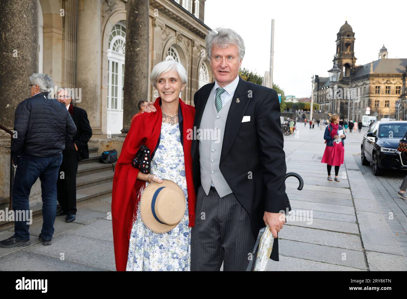 Hubertus von Below mit seiner Frau Dorothea beim Empfang anlässlich der ...