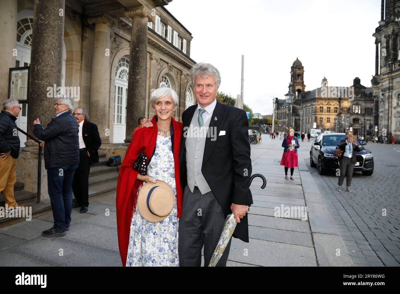 Hubertus von Below mit seiner Frau Dorothea beim Empfang anlässlich der ...