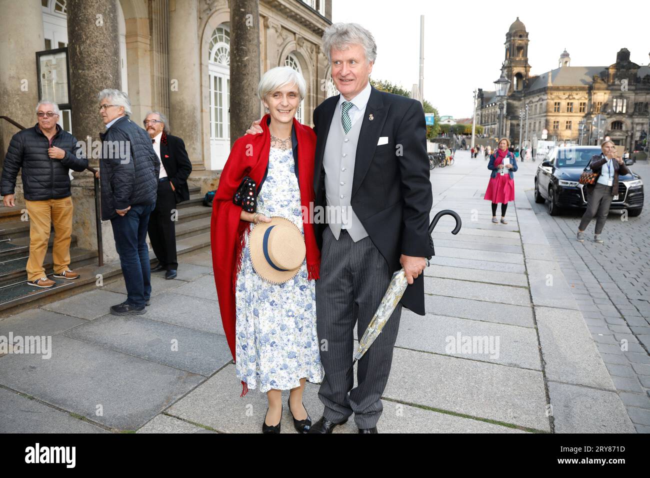 Hubertus von Below mit seiner Frau Dorothea beim Empfang anlässlich der ...