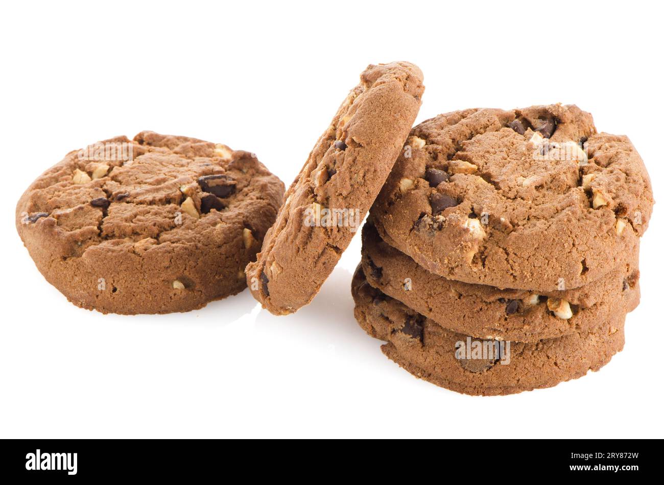 Pile white chocolate chip close hi-res stock photography and images - Alamy