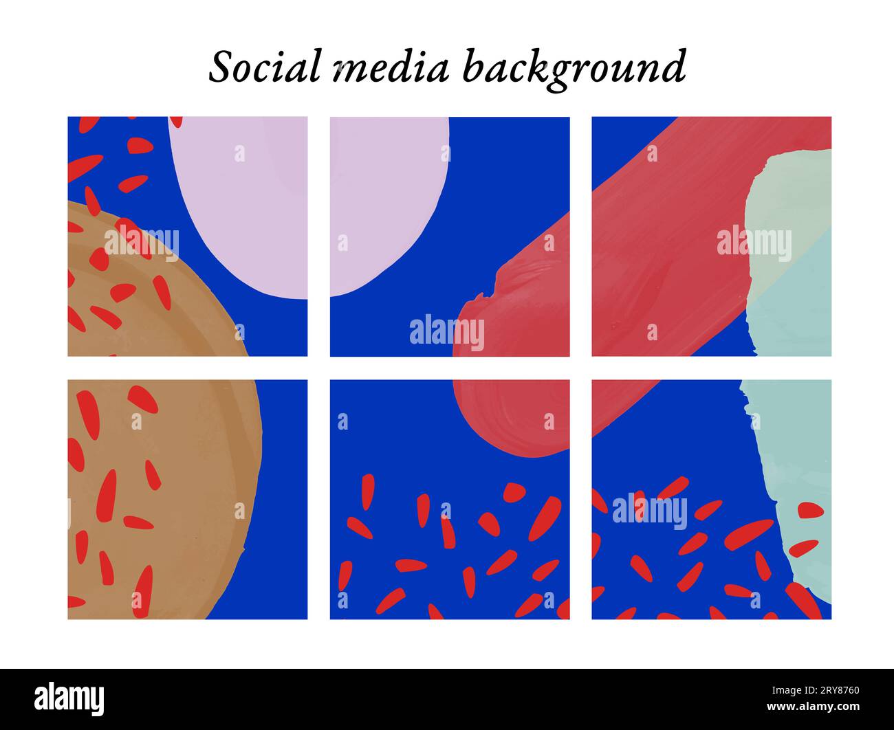 Templates social media elements Cut Out Stock Images & Pictures - Alamy