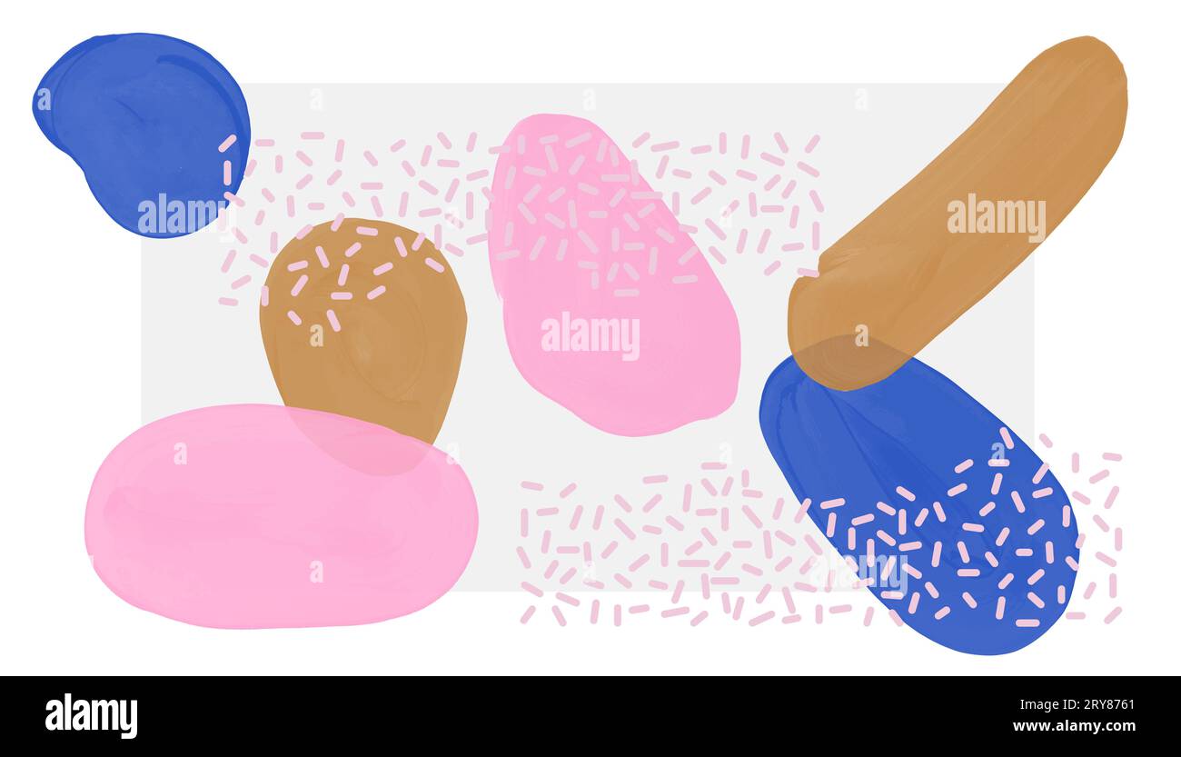 Set of vectorized abstract design elements. Template for logo, branding, web design, social ...