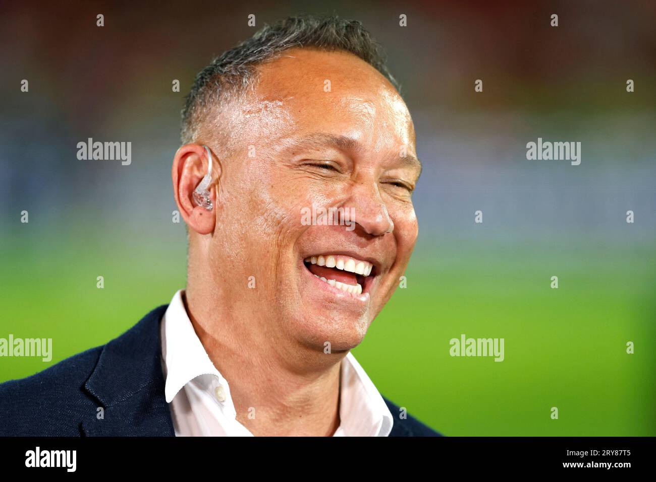 Leigh Leopards Head Coach, Adrian Lam, reacts ahead of the Betfred ...