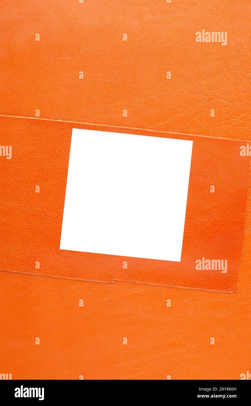Orange leather background Stock Photo - Alamy