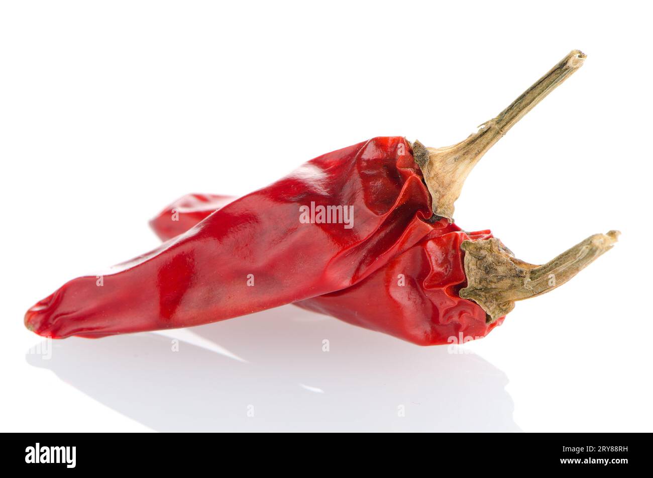 Two red hot chili pepper Stock Photo - Alamy