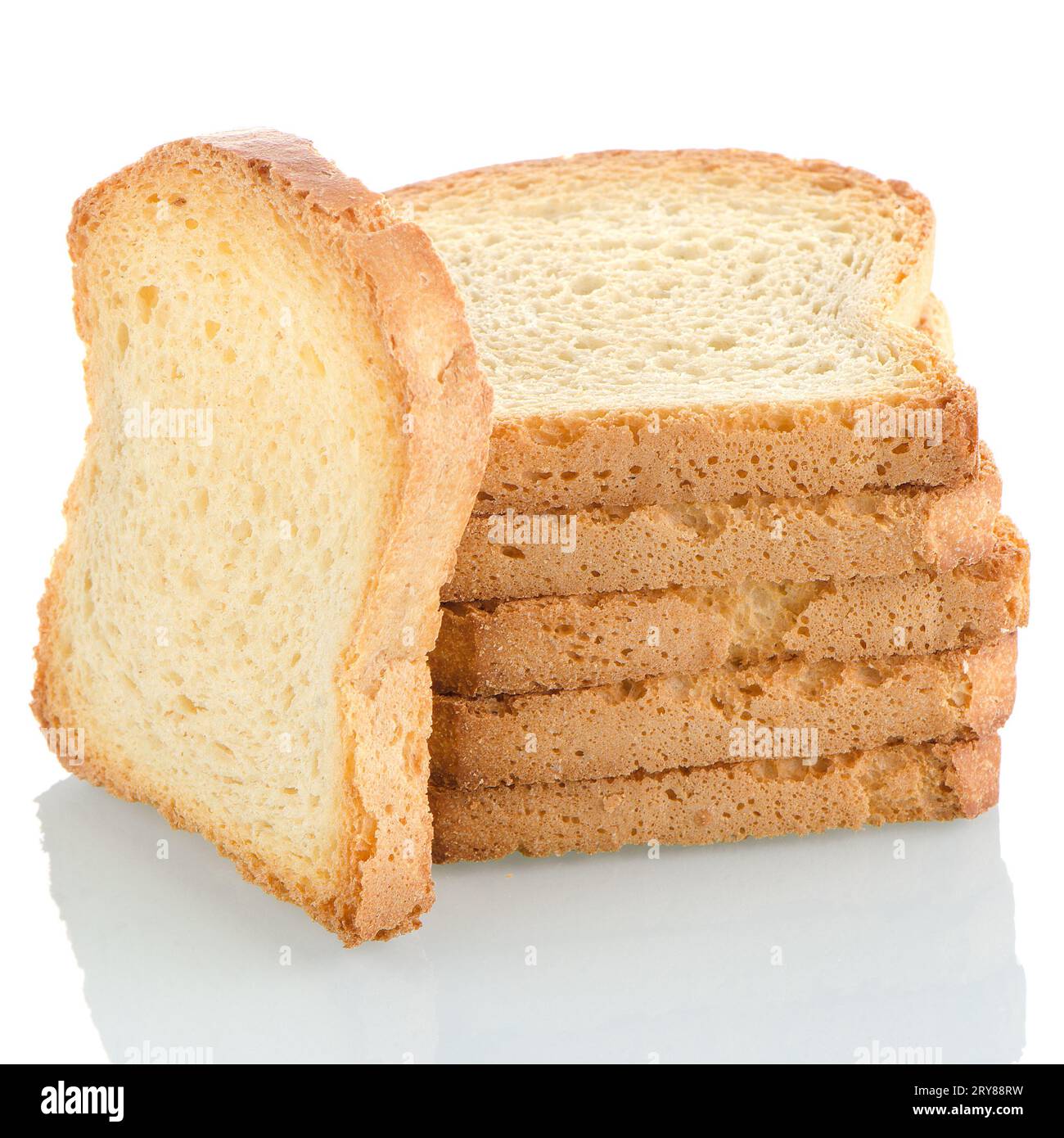 Golden brown toast Stock Photo - Alamy