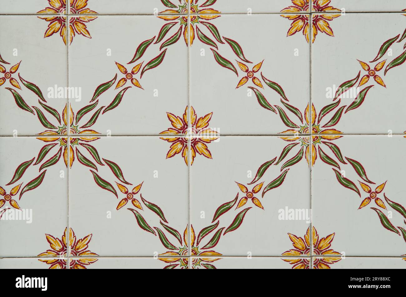 Ornamental old tiles Stock Photo - Alamy