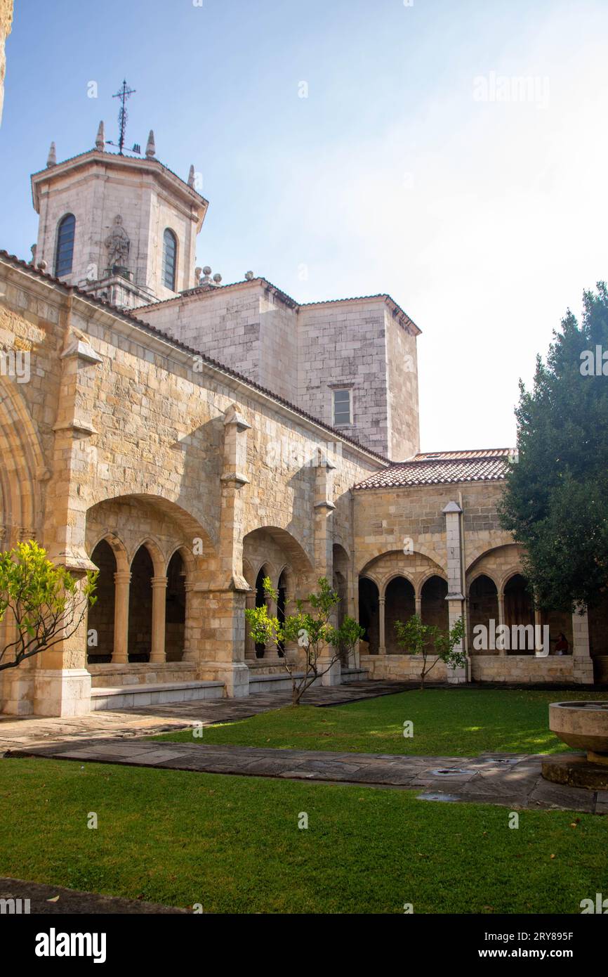 The cloister of the cathedral Basilica of the Assumption of the Virgin ...