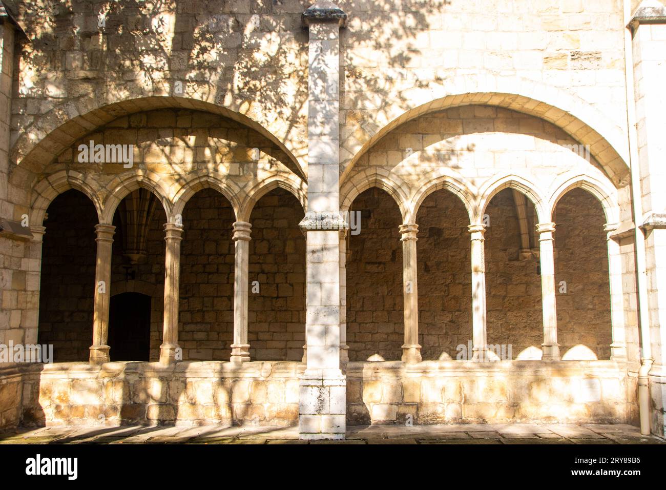 The cloister of the cathedral Basilica of the Assumption of the Virgin ...