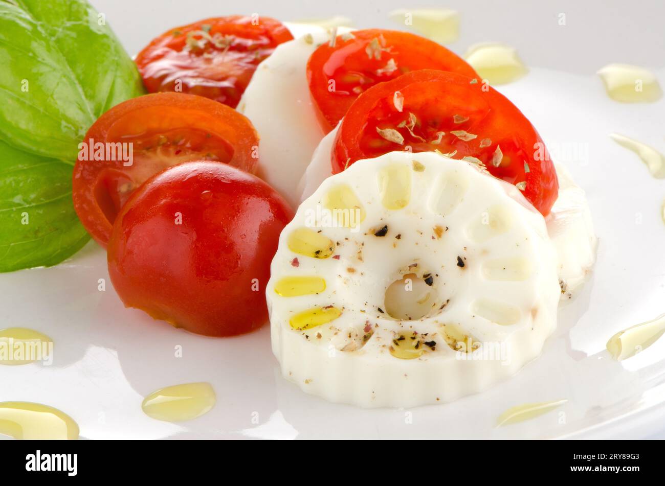 Light traditional caprese salad hi-res stock photography and images - Alamy