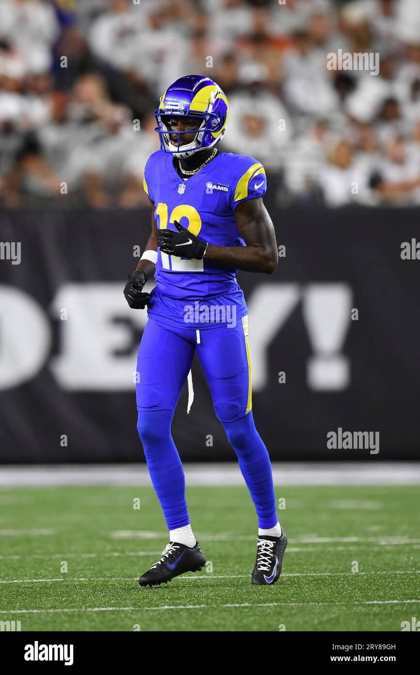 Los Angeles Rams wide receiver Van Jefferson (12) during an NFL ...