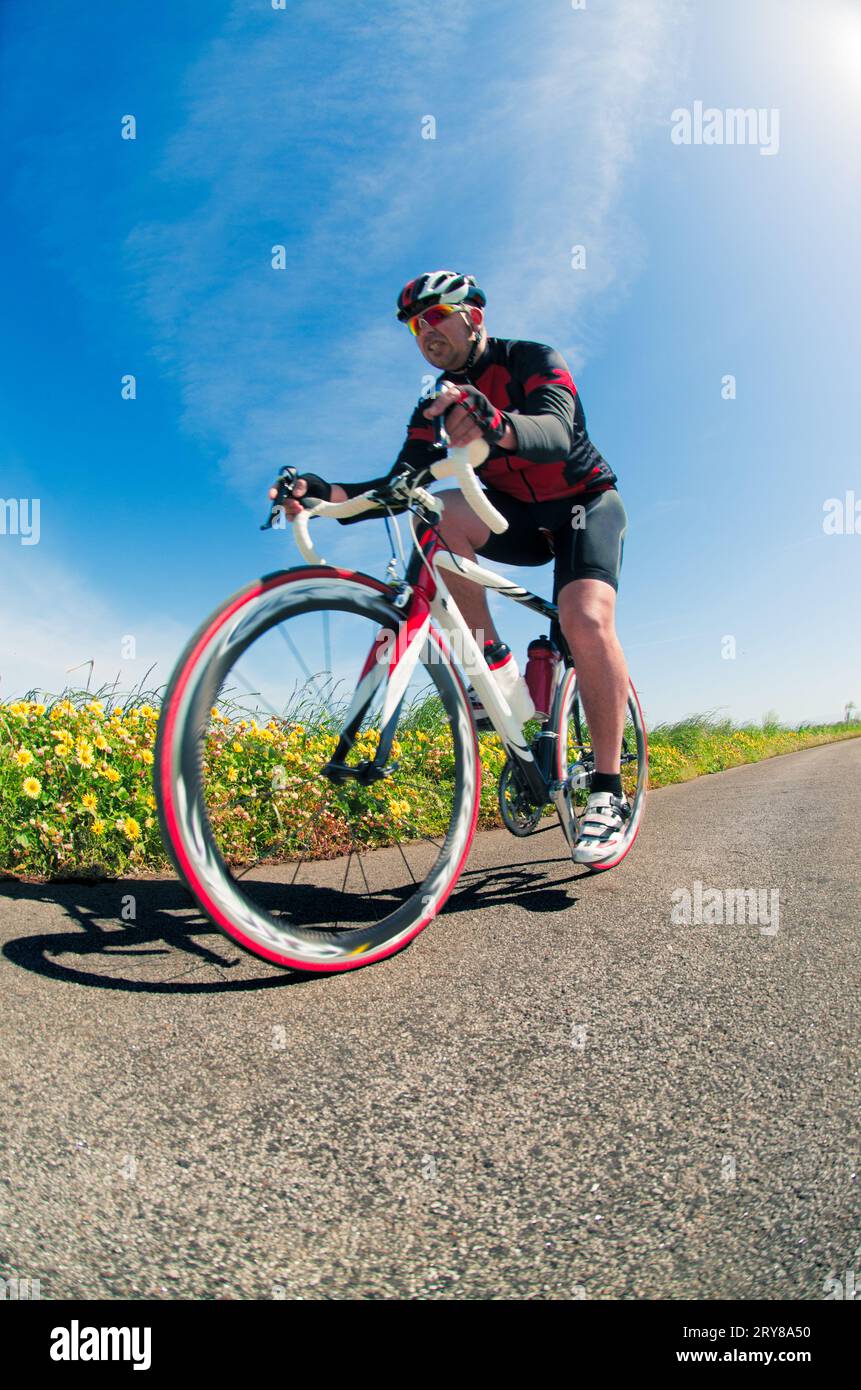 Black speed cyclist hi-res stock photography and images - Alamy