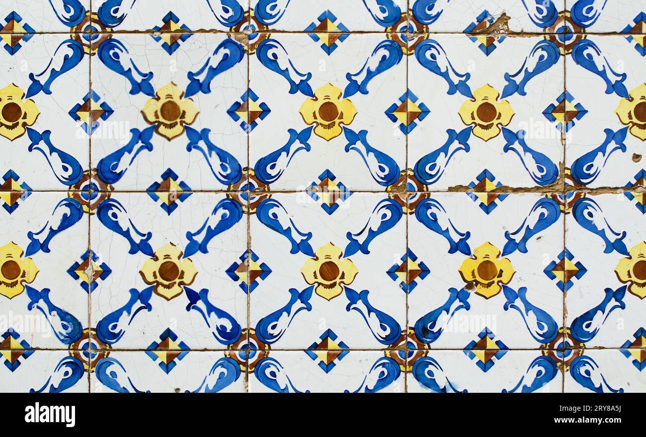 Old ceramic tiles Stock Photo - Alamy