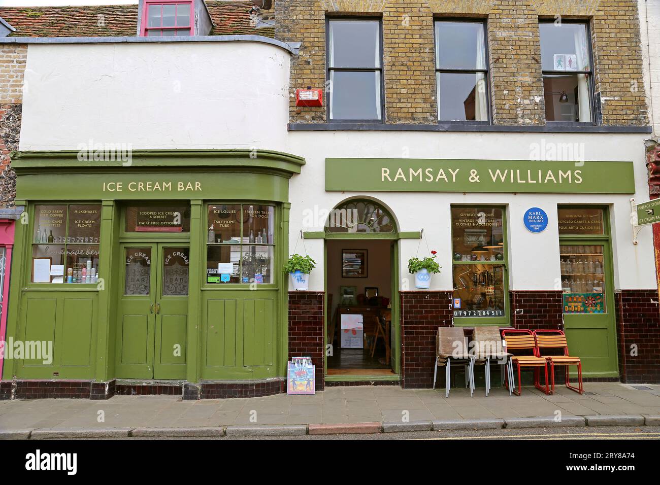 Ramsay & Williams Vintage Store and Ice Cream Bar, Market Street, Margate, Isle of Thanet, Kent ...
