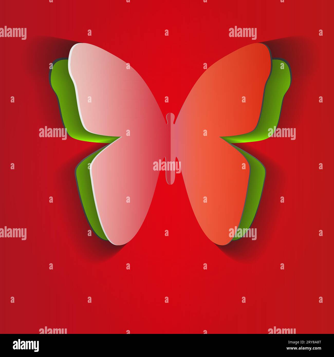Red butterfly hi-res stock photography and images - Alamy
