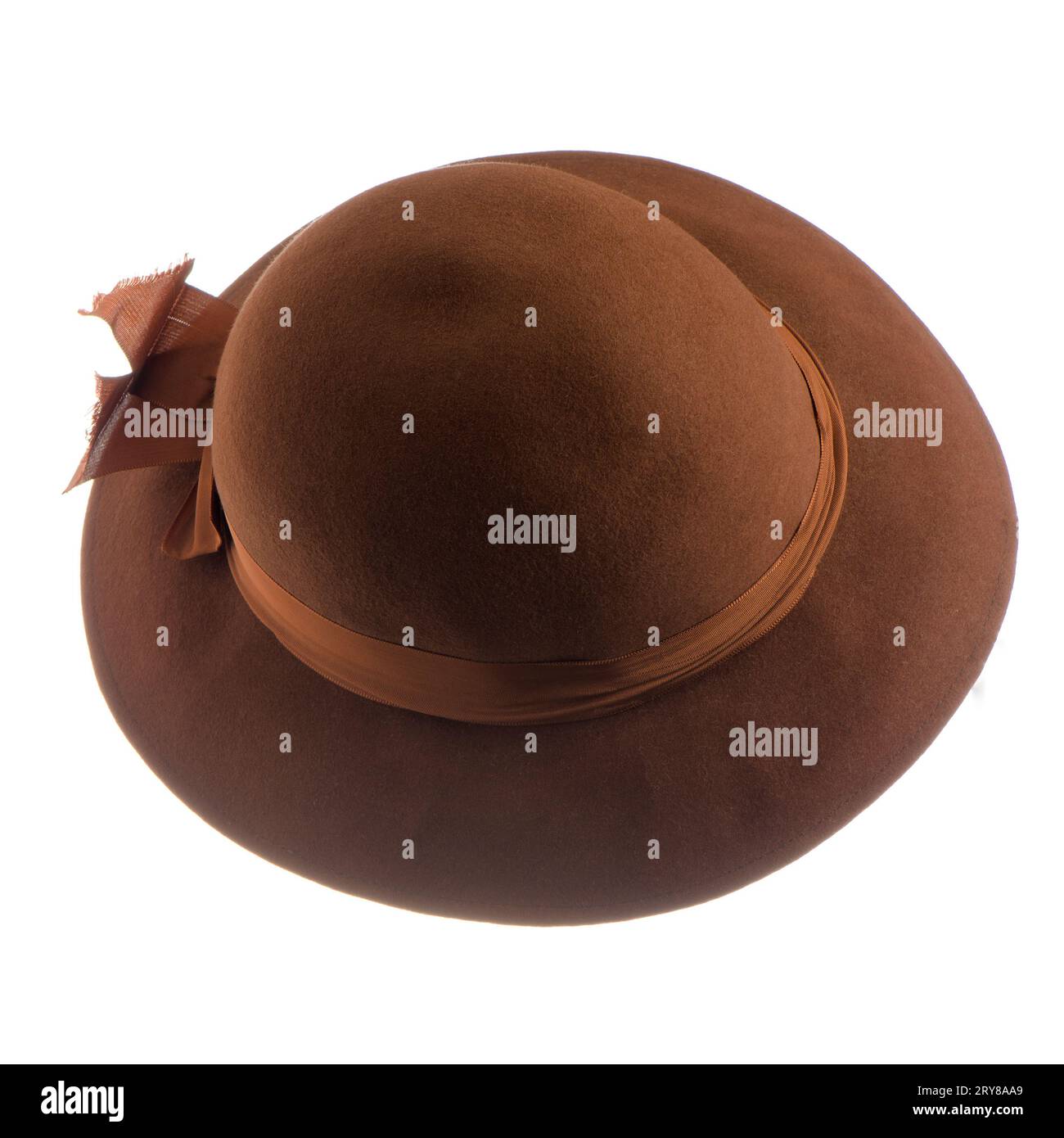 Brown vintage hat Stock Photo - Alamy
