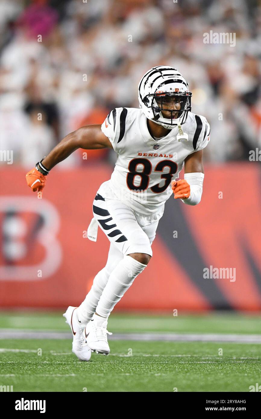 Cincinnati Bengals wide receiver Tyler Boyd (83) runs for the play ...