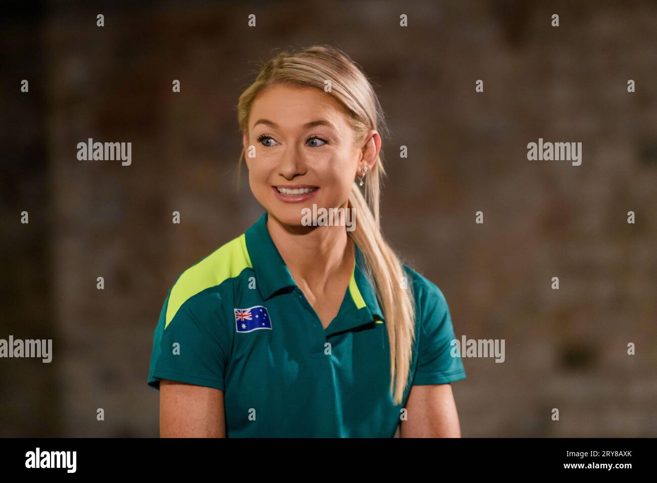RIGA, Latvia. 29th Sep, 2023. Jessica Hull, Australian runner, Oceania ...