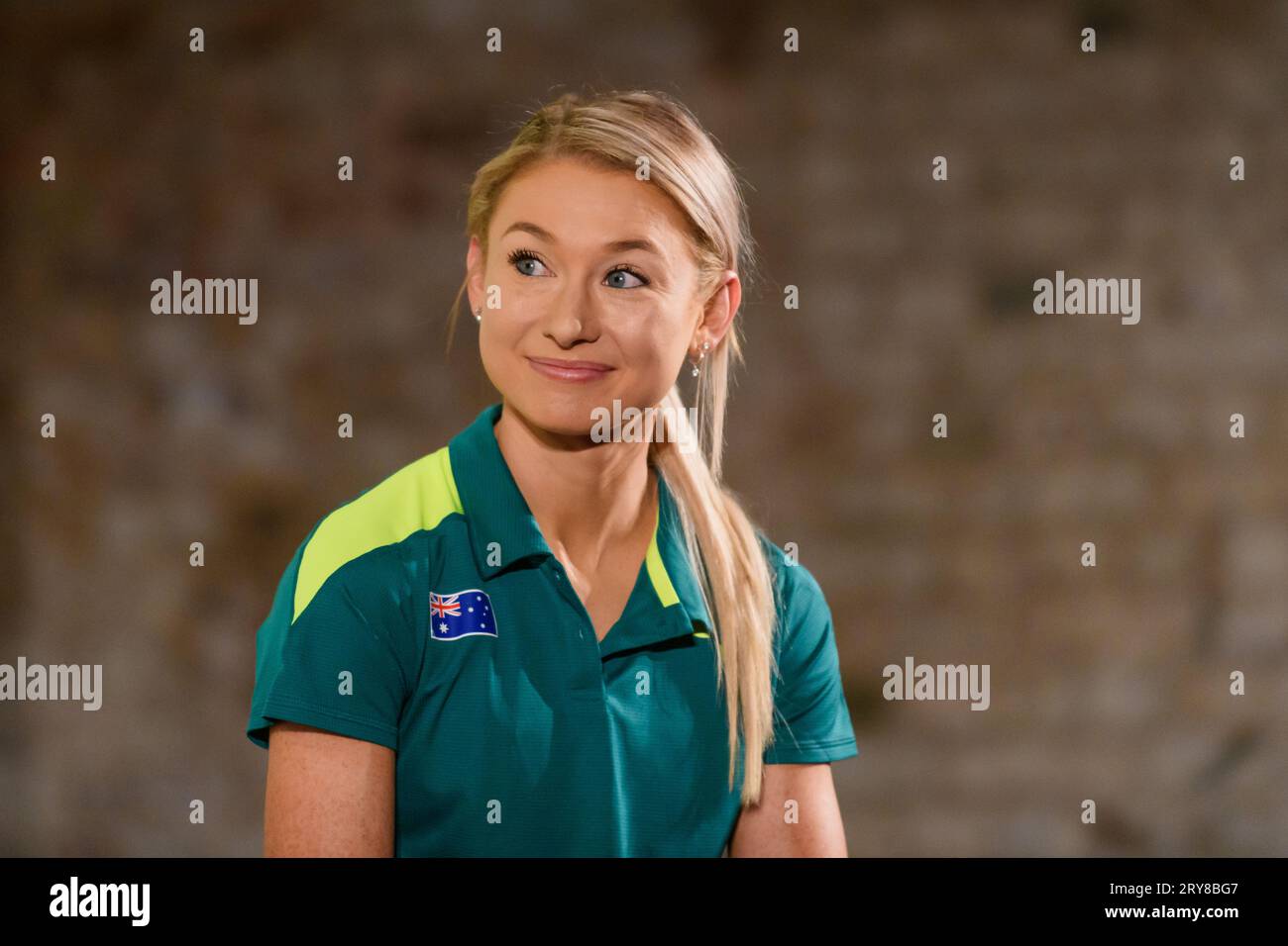 RIGA, Latvia. 29th Sep, 2023. Jessica Hull, Australian runner, Oceania ...