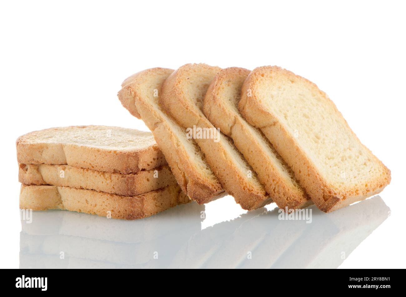 Golden brown toast Stock Photo - Alamy