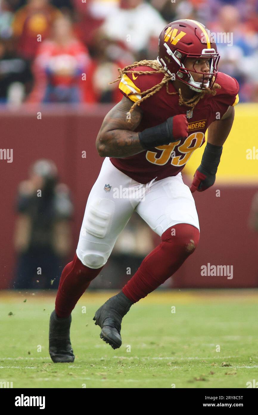 Washington Commanders defensive end Chase Young (99) runs during an NFL ...