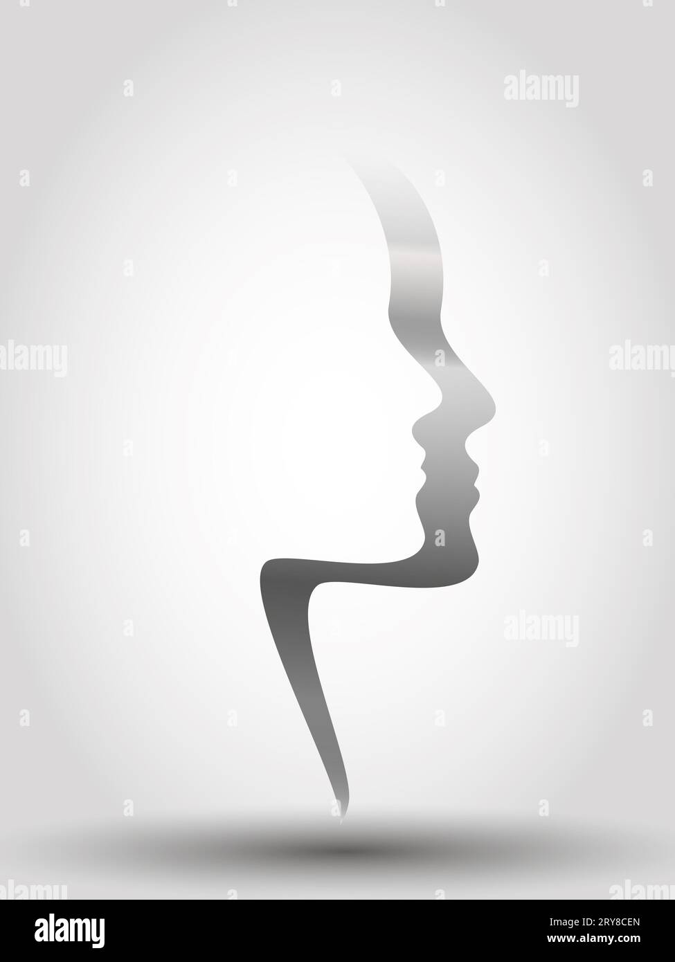 Girl Logo Illustration Stock Photo - Alamy