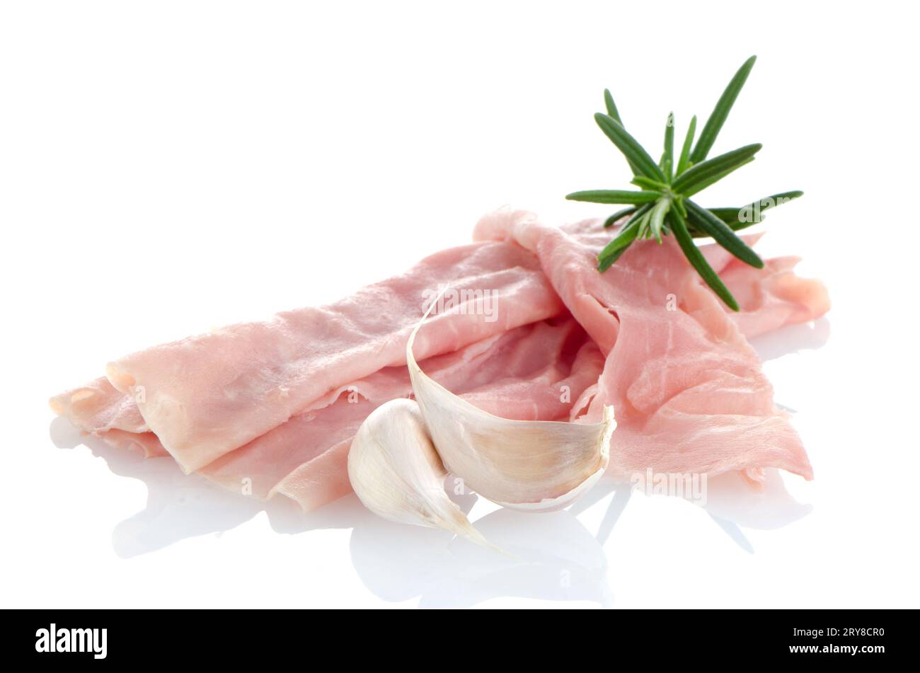 Fresh shaved ham Stock Photo - Alamy