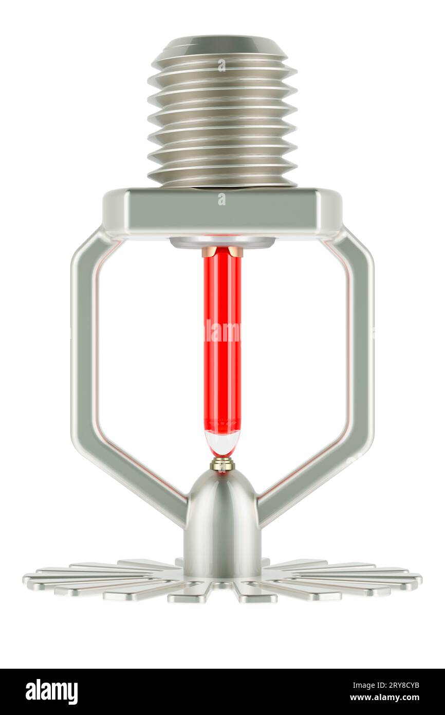 Fire Sprinkler Head, Fire Sprinkler. 3D rendering isolated on white ...