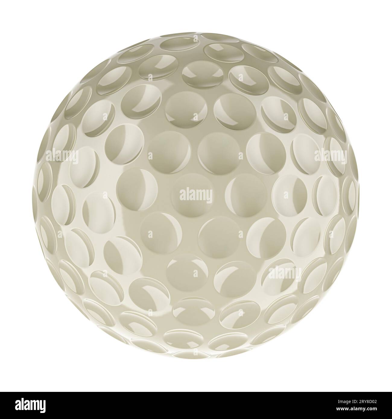 Golf ball, 3D rendering isolated on white background Stock Photo - Alamy