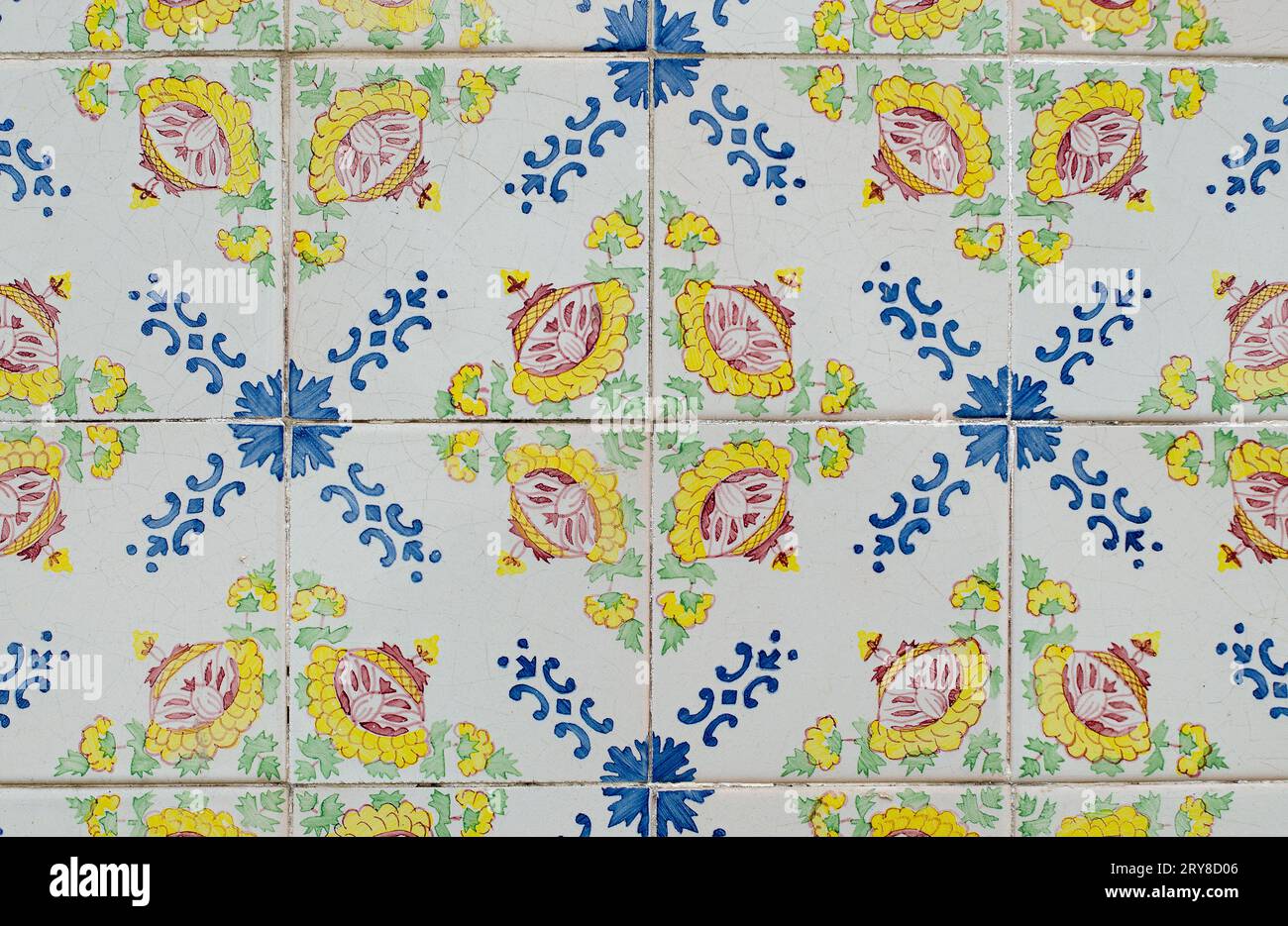 Ornamental old tiles Stock Photo - Alamy