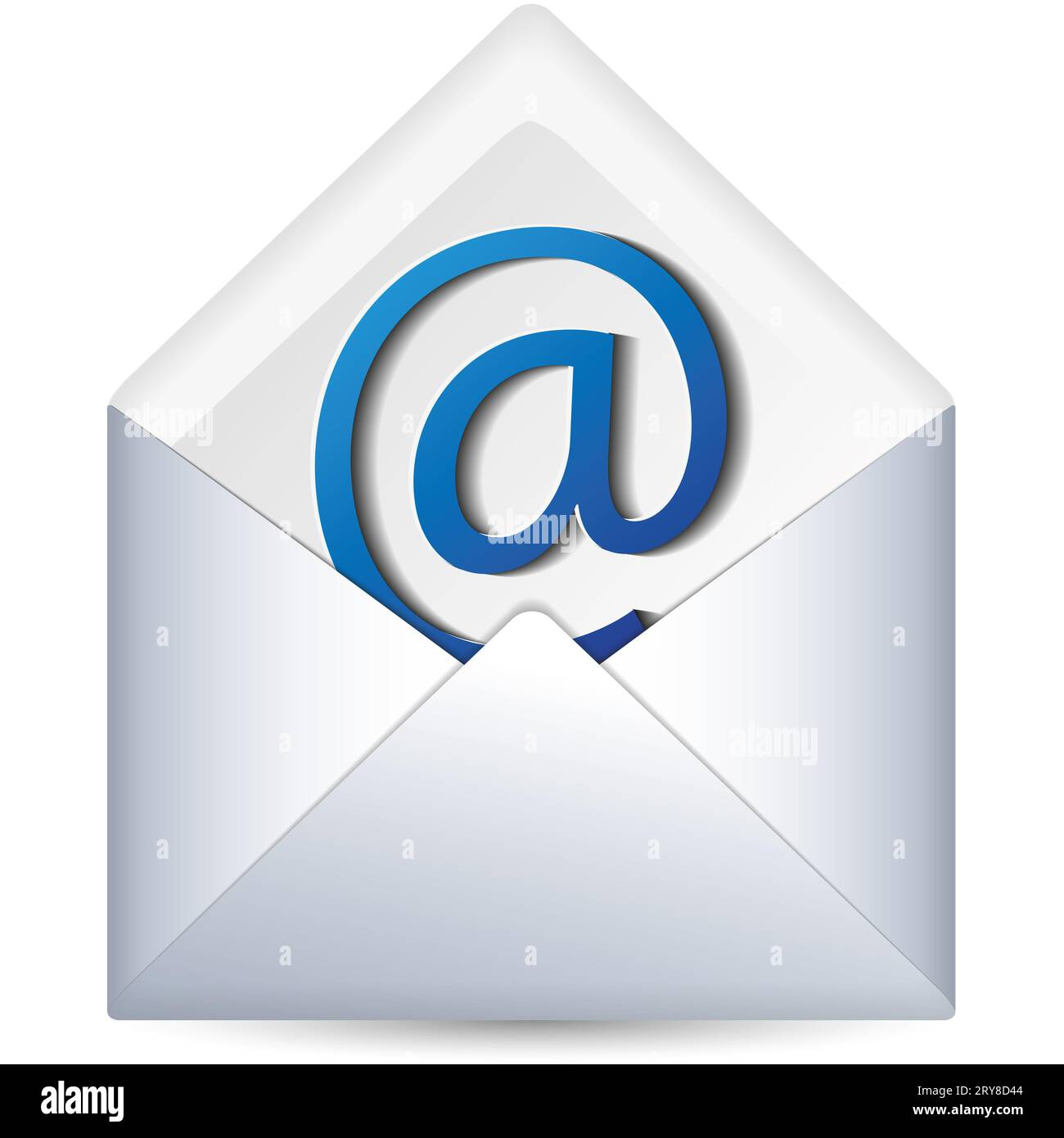 Blue email icon hi-res stock photography and images - Alamy