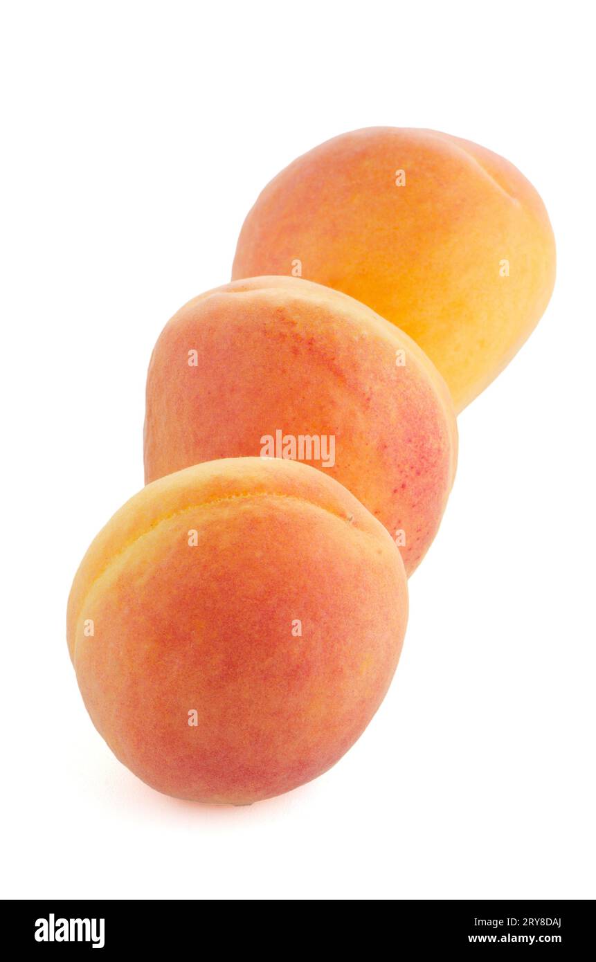 Three sweet peaches Stock Photo - Alamy