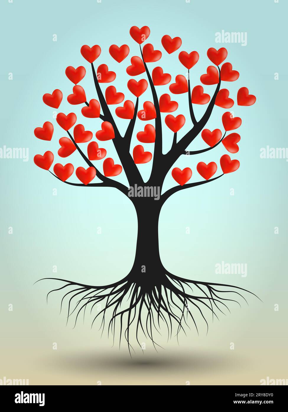 Tree of hearts hi-res stock photography and images - Alamy