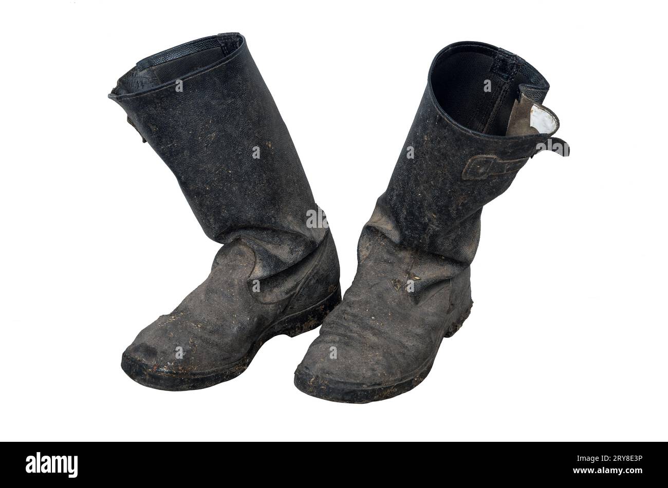 Kirza boots, used in USSR for soldiers in the army and as overalls in ...