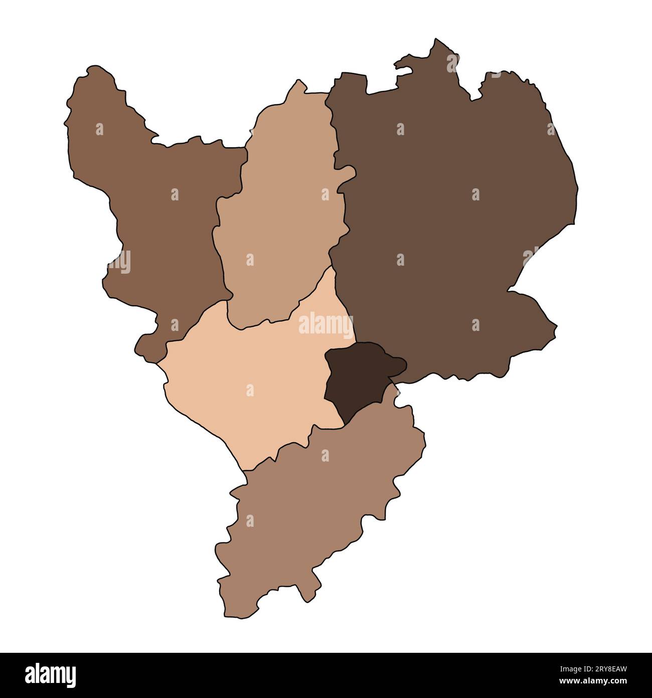Uk regions map hi-res stock photography and images - Alamy