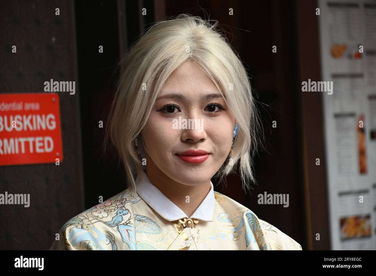 Chinatown London, UK. 29th Sep, 2023. Hanfu immersion performance ...