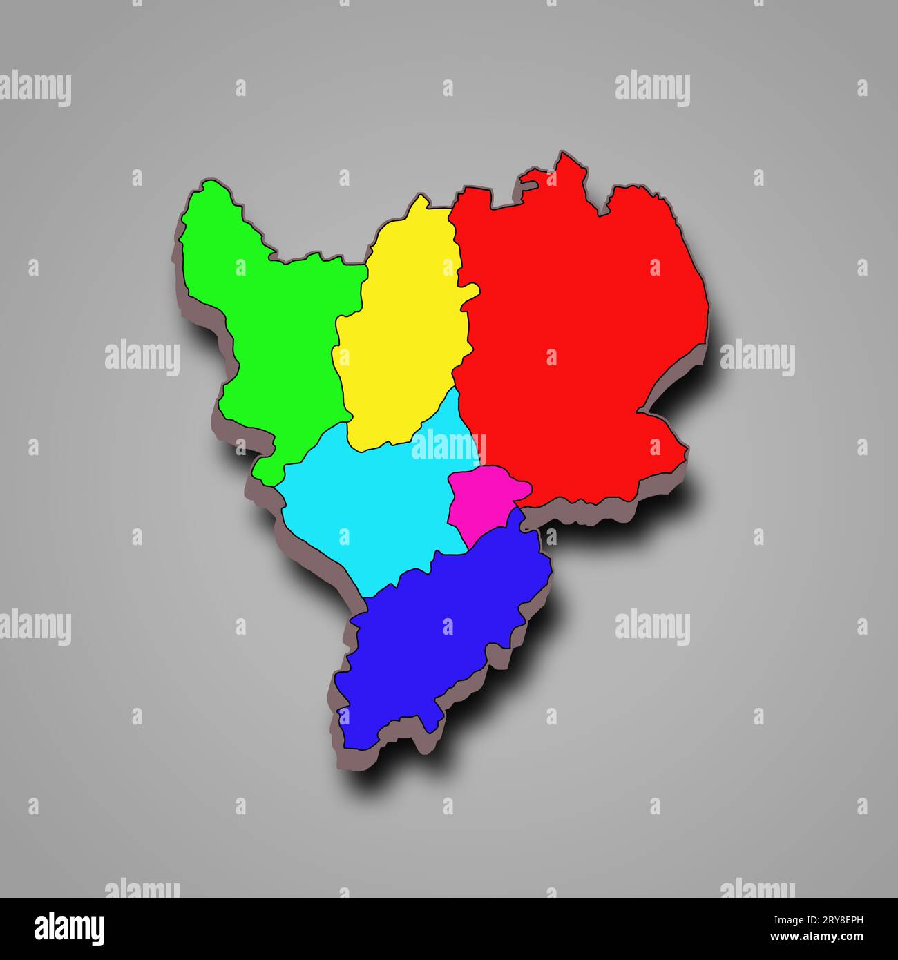 Map uk europe 3d render england hi-res stock photography and images - Alamy