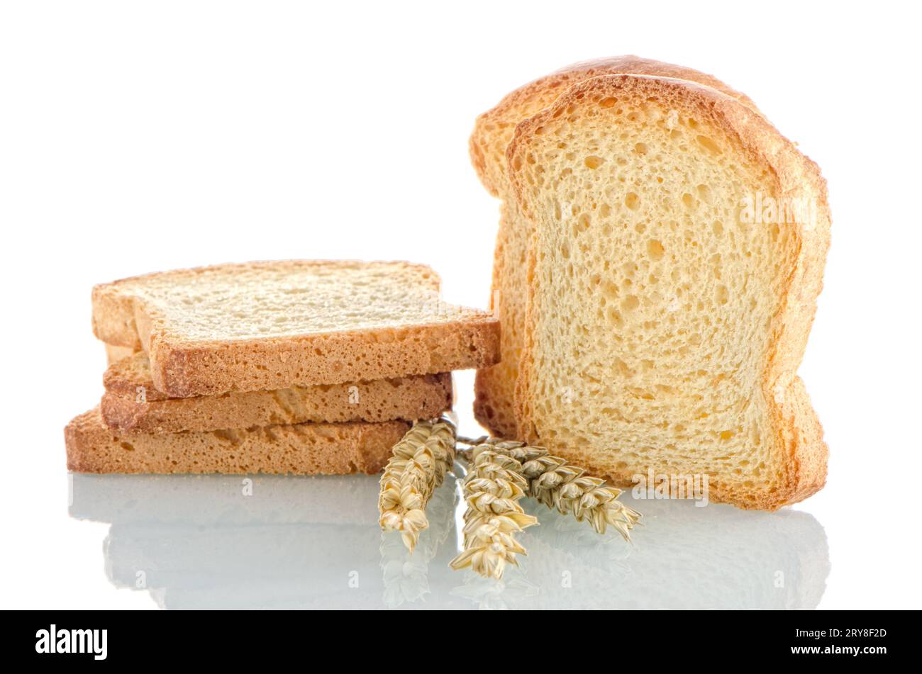Golden brown toast Stock Photo - Alamy