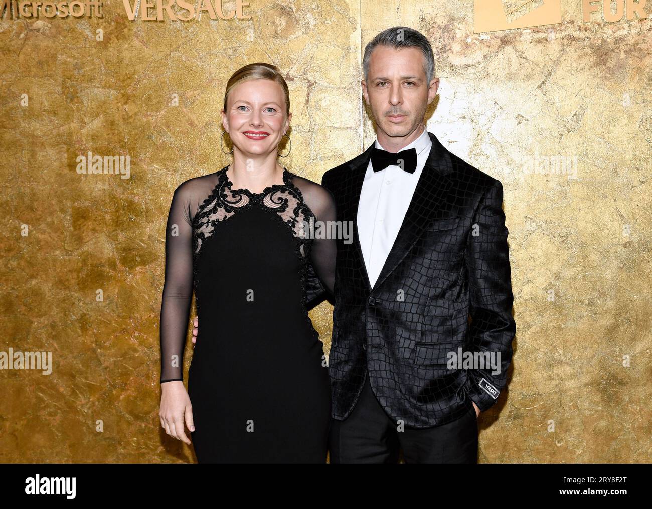 Jeremy Strong, right, and Emma Wall attend The Albies hosted by the ...