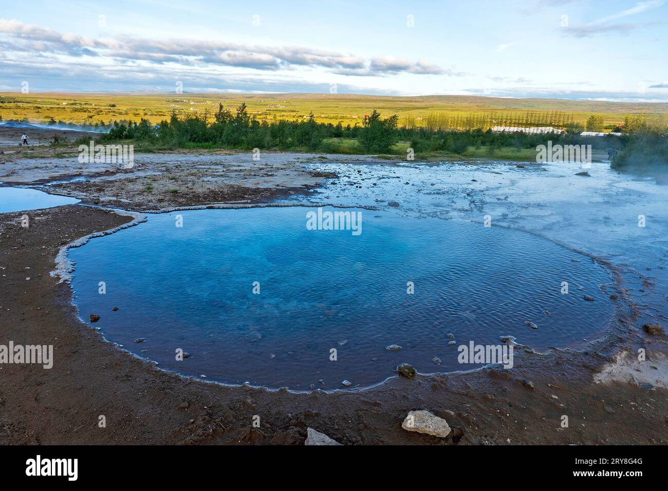 The Mighty Geyser, geothermal area in Haukadalur Valley, Golden Circle ...