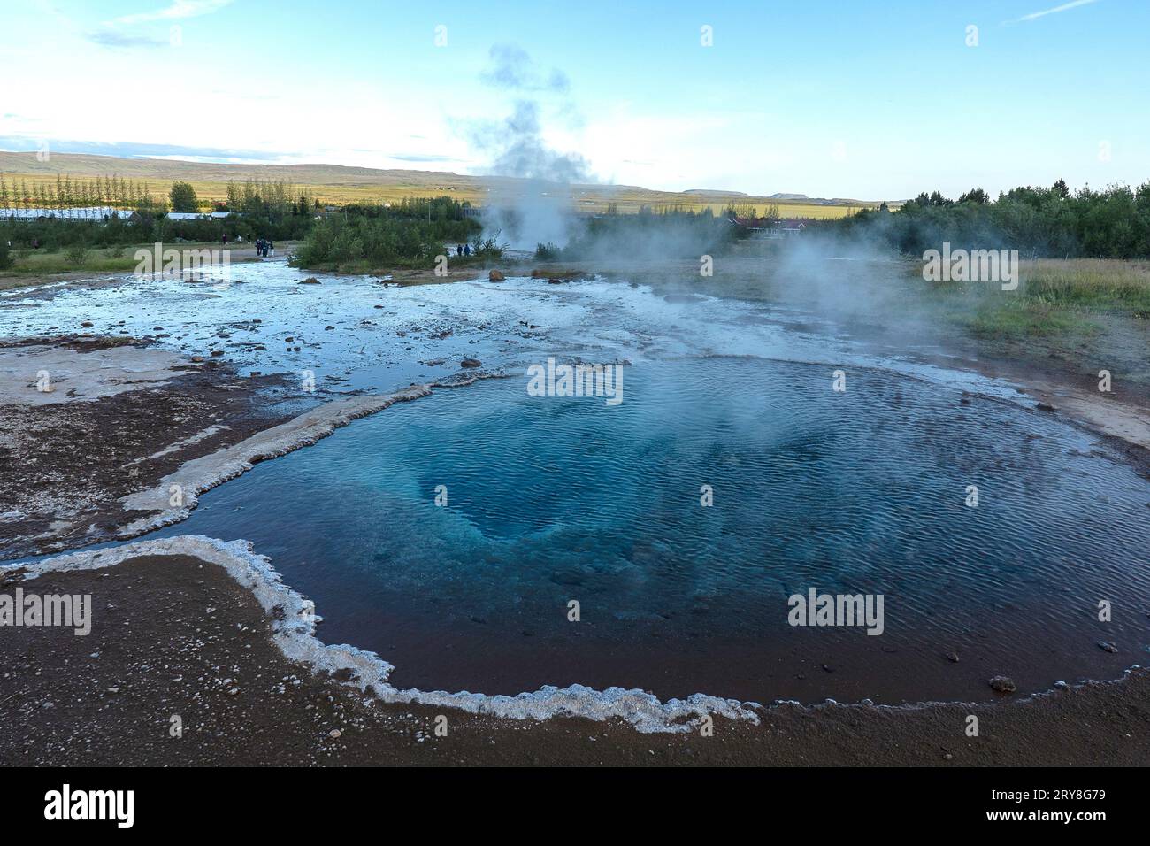 The Mighty Geyser, geothermal area in Haukadalur Valley, Golden Circle ...