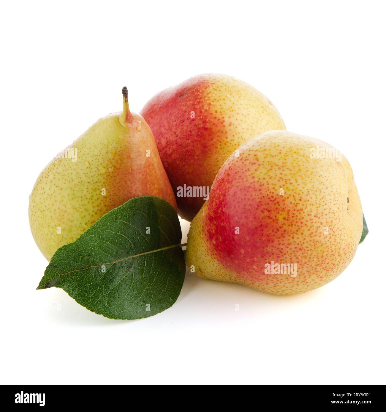 Close up three pears Cut Out Stock Images & Pictures - Alamy