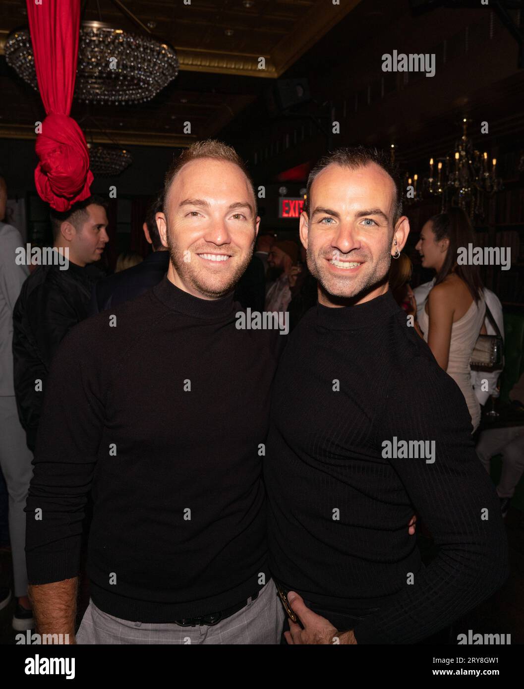 Guest and Robbie Fuhrer attends Speakeasy Restaurant The Newsroom grand ...