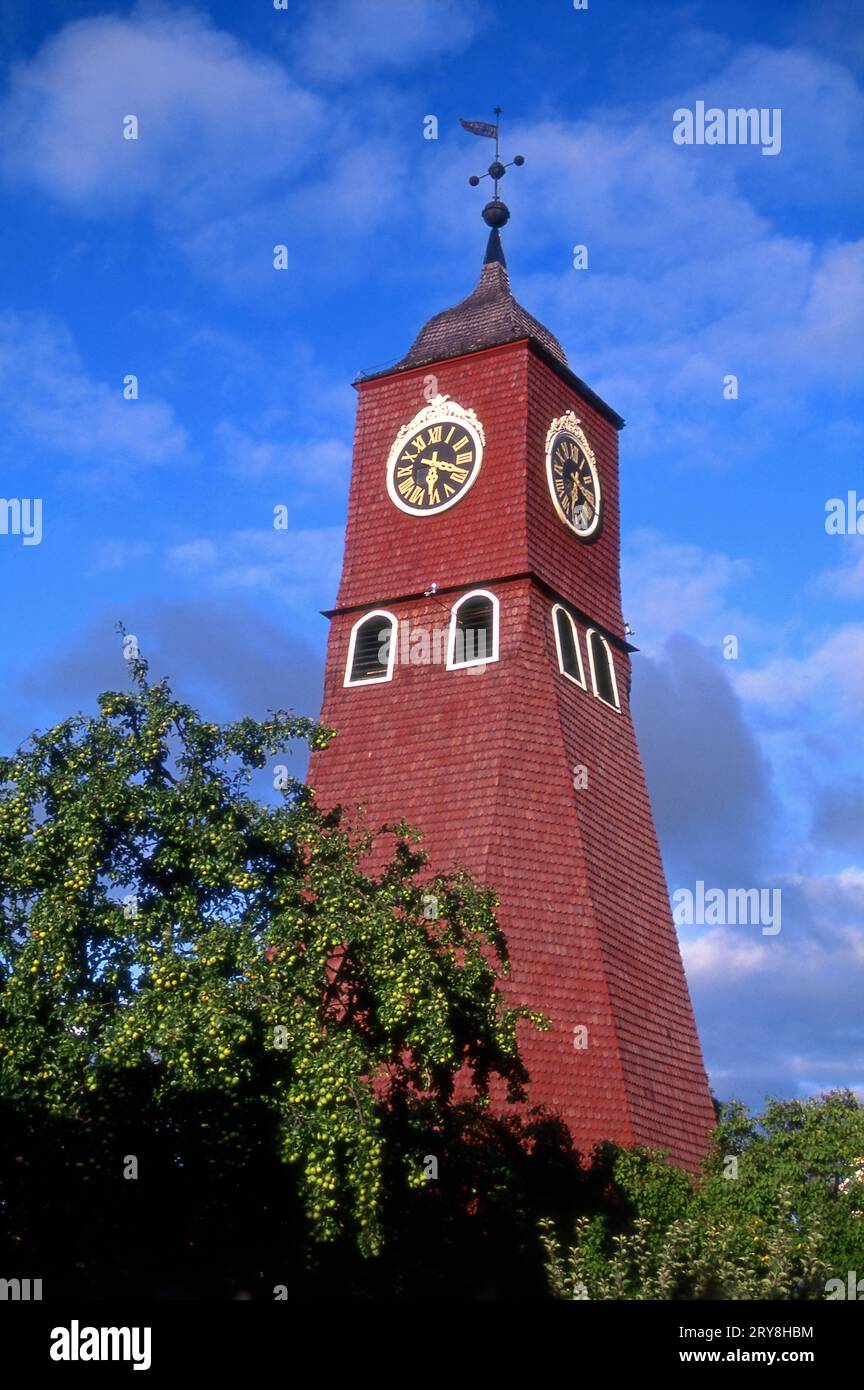Historic architecture, clock tower in Oregrund, Sweden Stock Photo - Alamy
