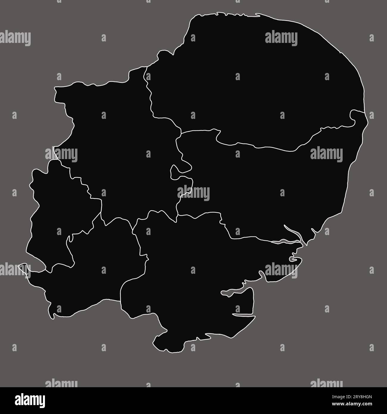 Black map hi-res stock photography and images - Alamy