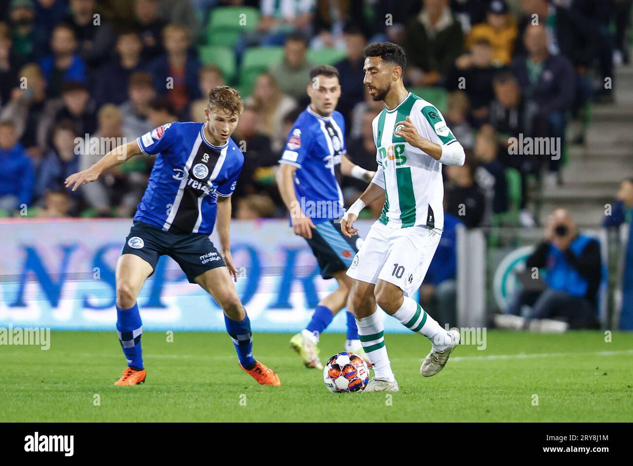 Groningen, Netherlands. 29th Sep, 2023. GRONINGEN, Euroborg Stadium, 29 ...
