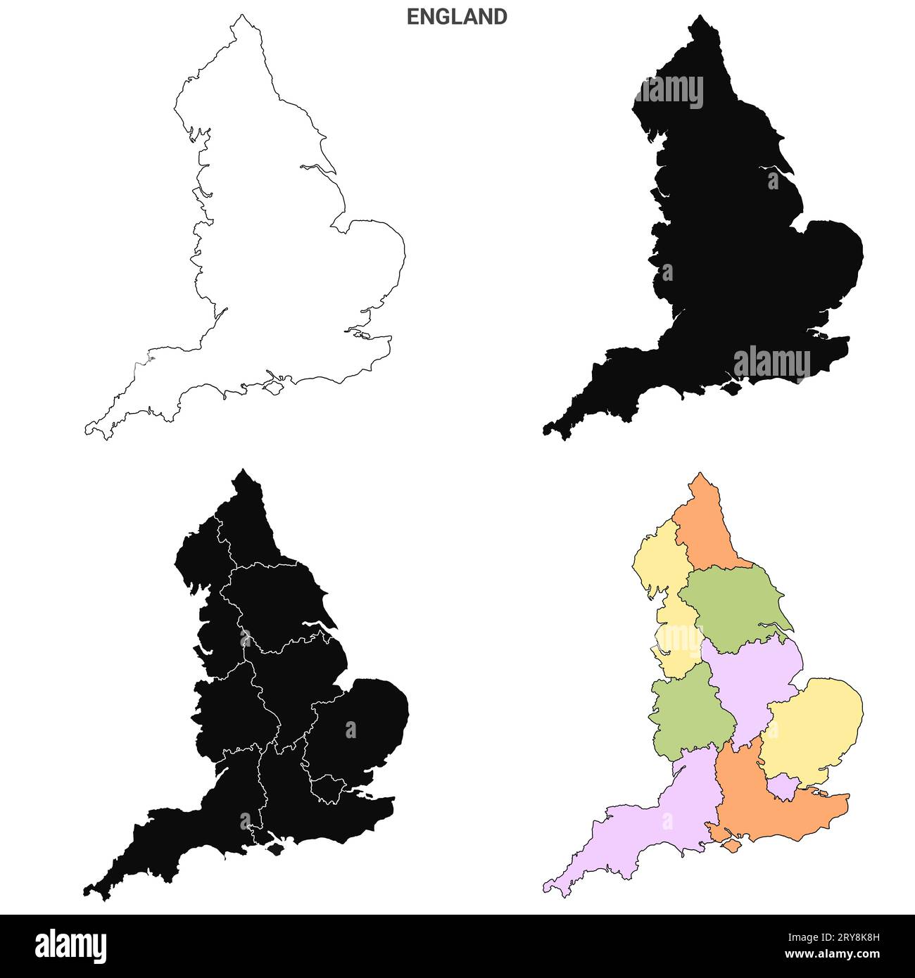 Outline map of britain hi-res stock photography and images - Alamy