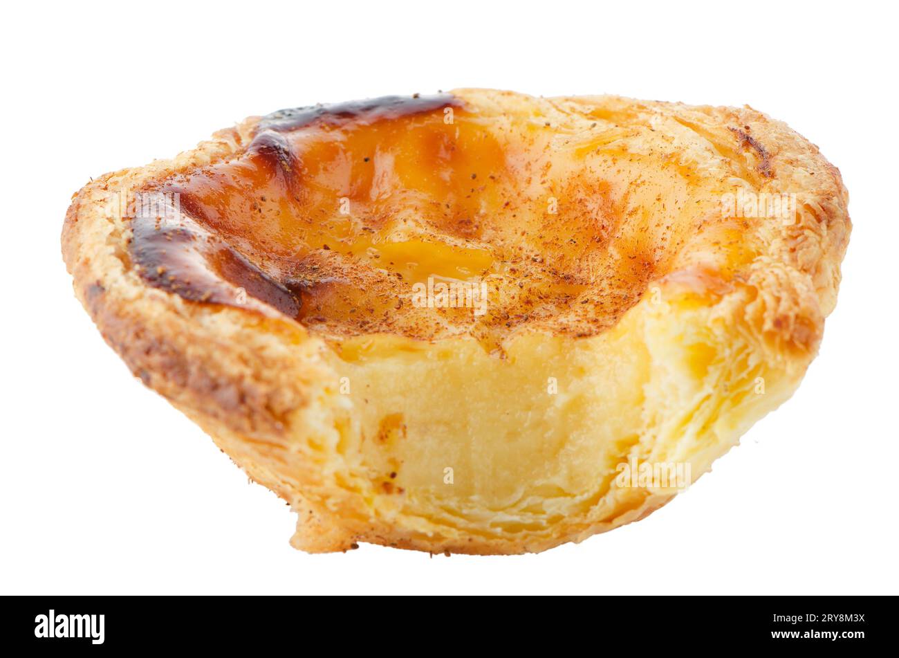 Fresh pastel de nata Cut Out Stock Images & Pictures - Alamy