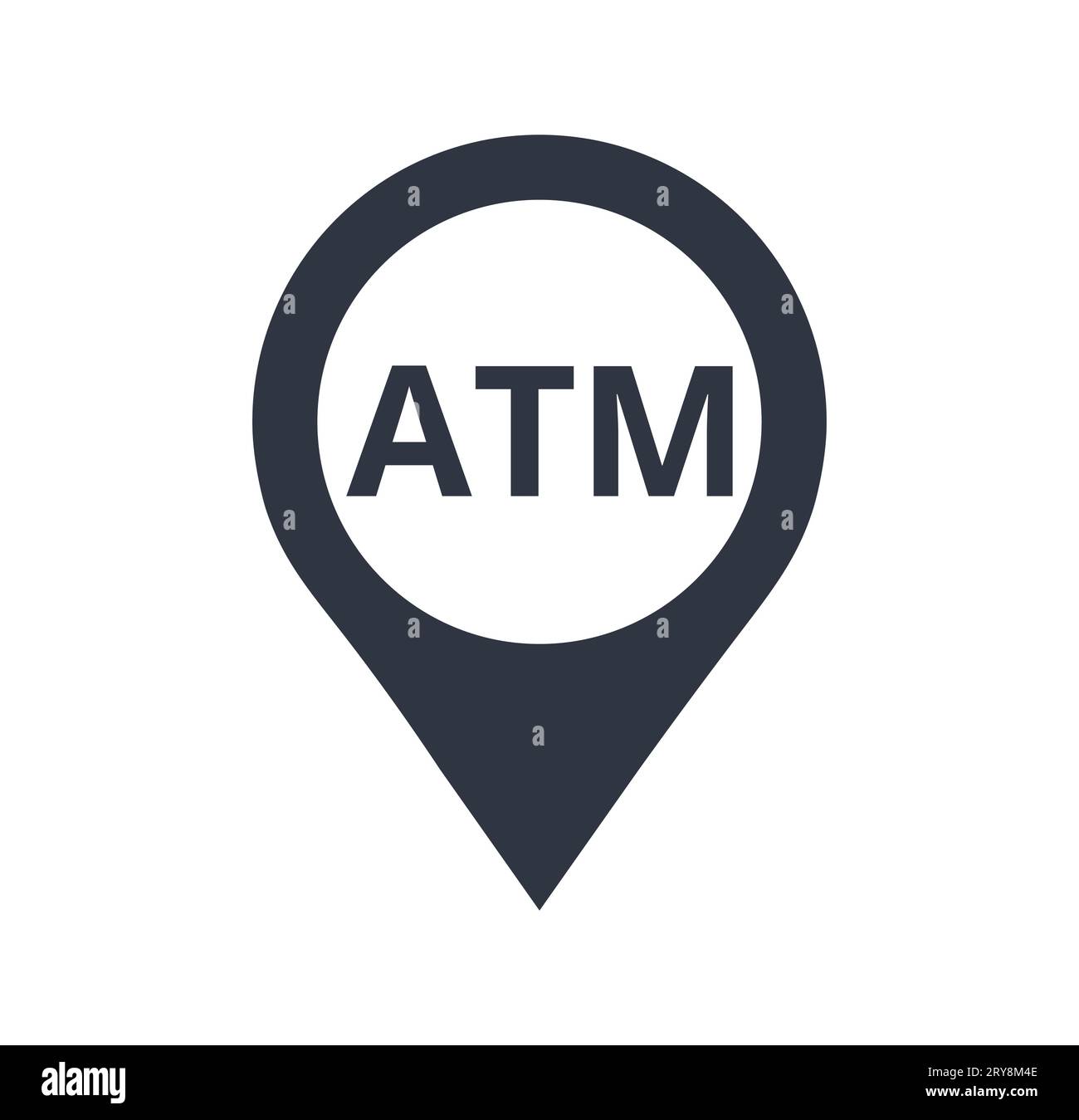 ATM Map Symbol Stock Vector Image & Art - Alamy