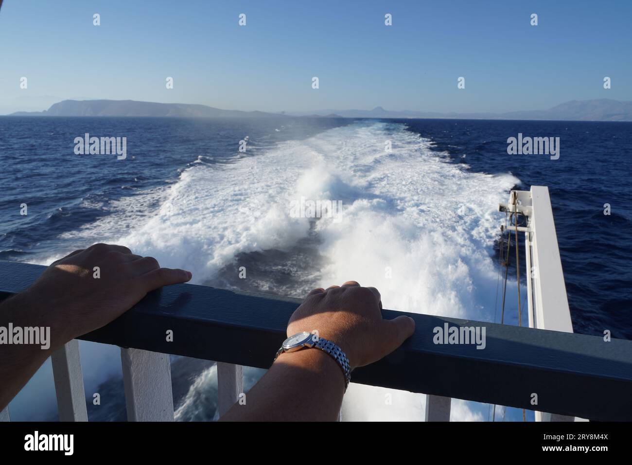 Ship deck railings hi-res stock photography and images - Alamy